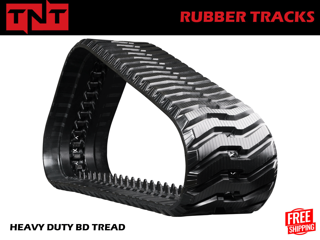 TNT 320x86x46 Heavy Duty Block Rubber tracks for compact track loader ...