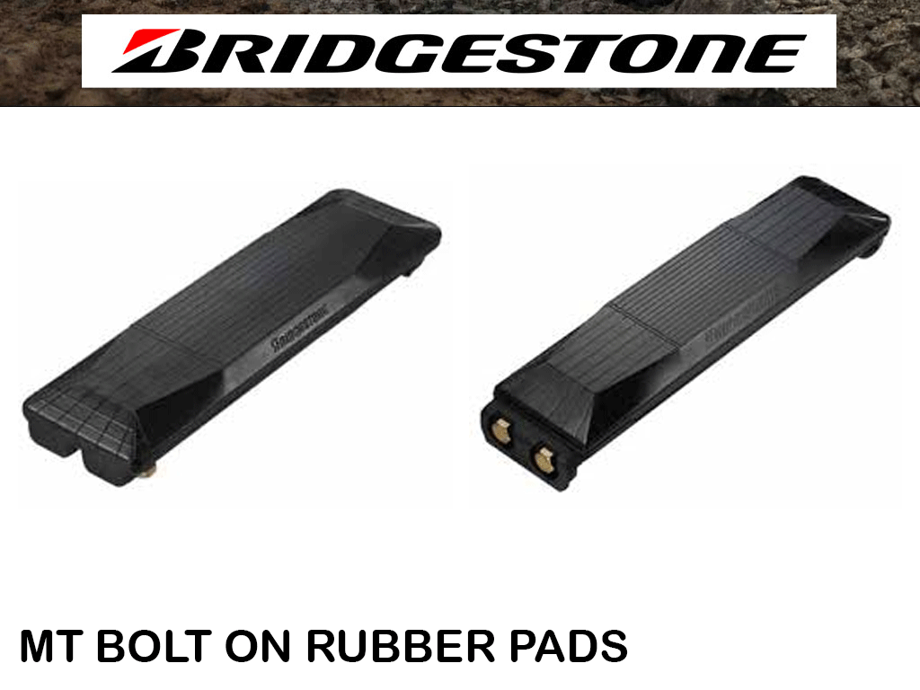 BRIDGESTONE MT Bolt On Rubber Pads — TractionSourceUSA.com