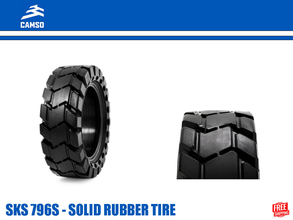 CAMSO SKS 793S solid rubber skid steer tire — TractionSourceUSA.com